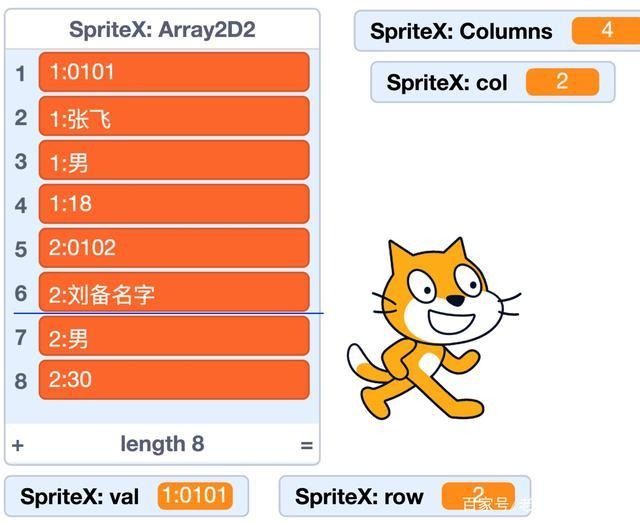 Scratch中间接实现多维数组支持（二） Scratch编程